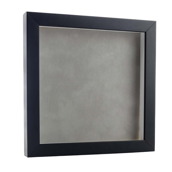 6x6 Shadow Box Frame Black Wood | With a 3/4" Usable Display Depth ...