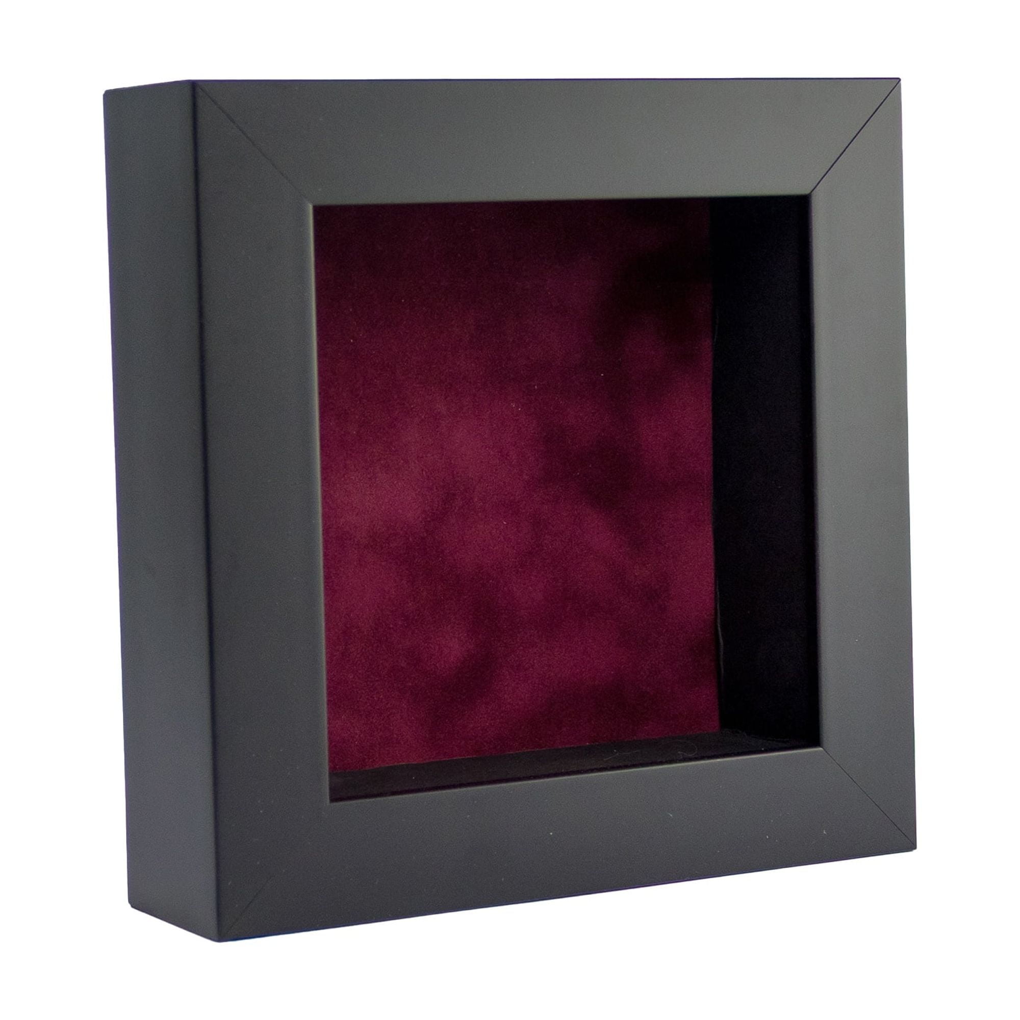 6x6 Shadow Box Frame In Black With A 1 3/4" Usable Depth Includes Berry ...