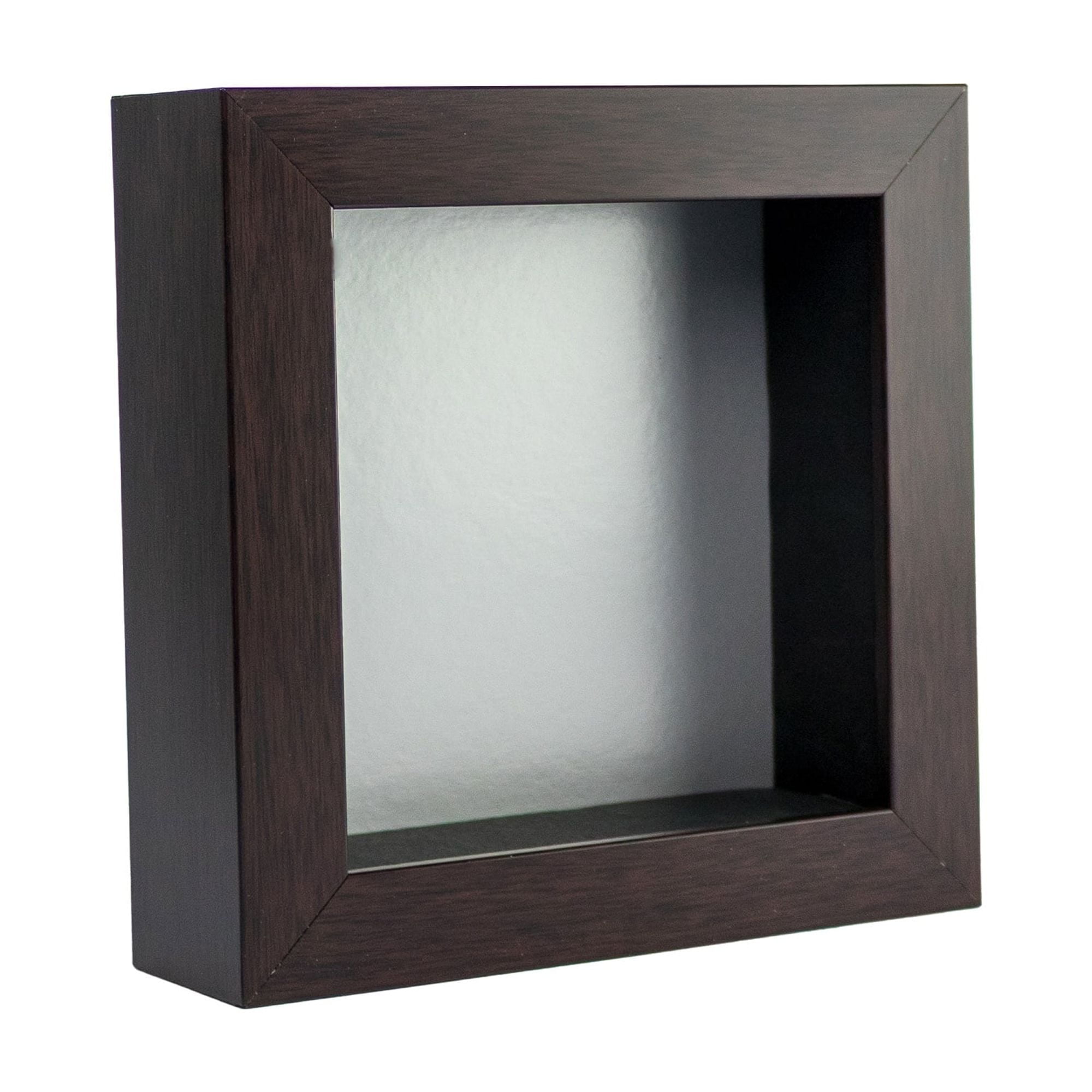 6x6 Shadow Box Frame In Brown With A 1 3/4" Usable Depth Includes ...