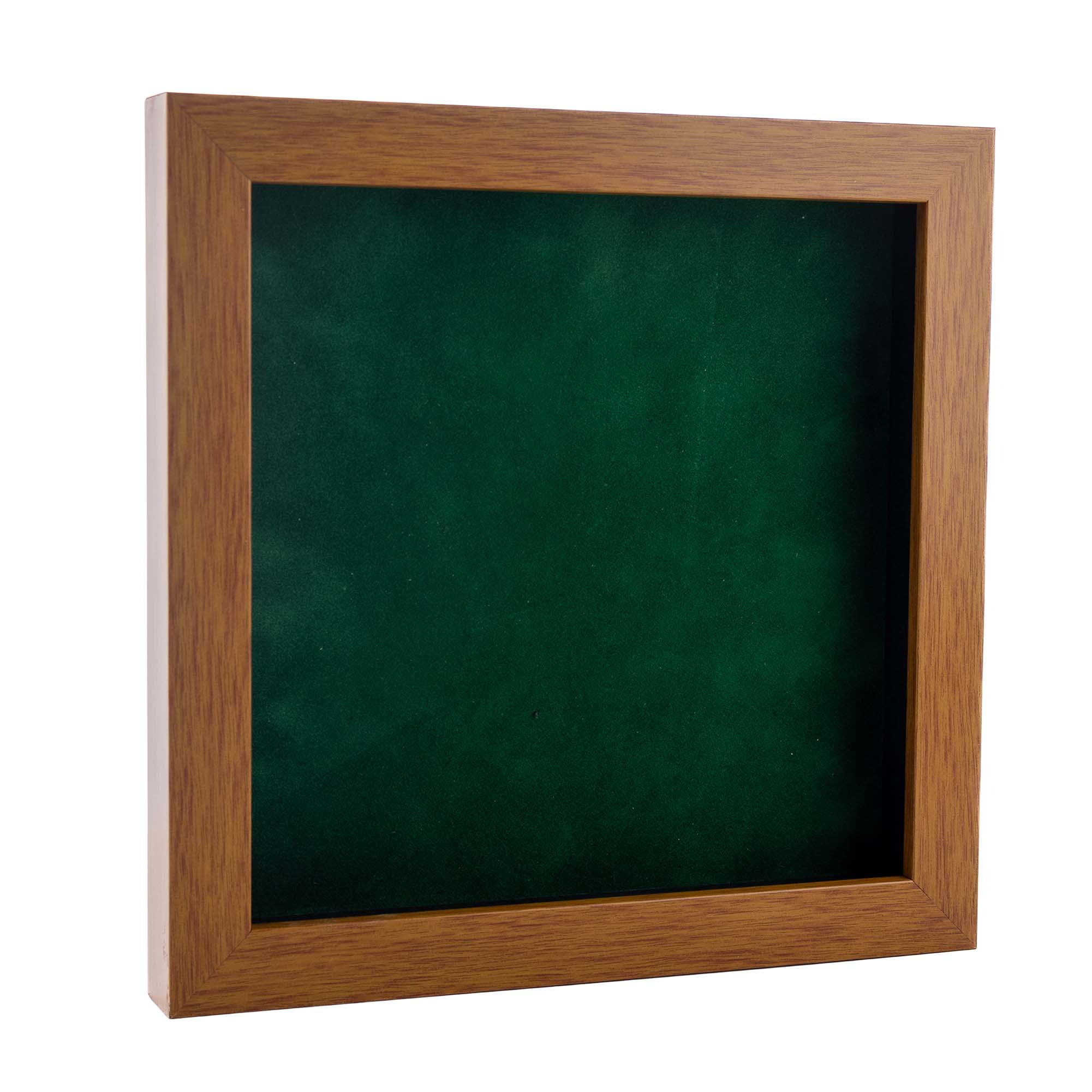 6x6 Shadow Box Frame Light Brown Wood | With a 3/4" Usable Display ...