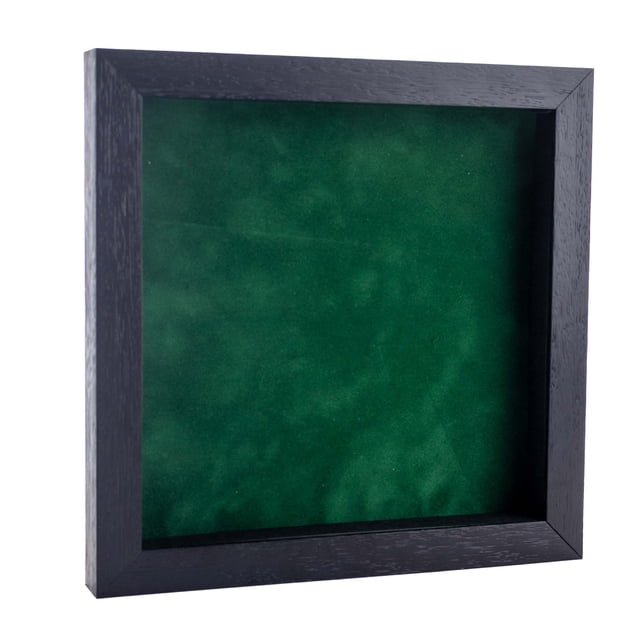 6x6 Shadow Box Frame Textured Black Wood | With a 3/4" Usable Display ...