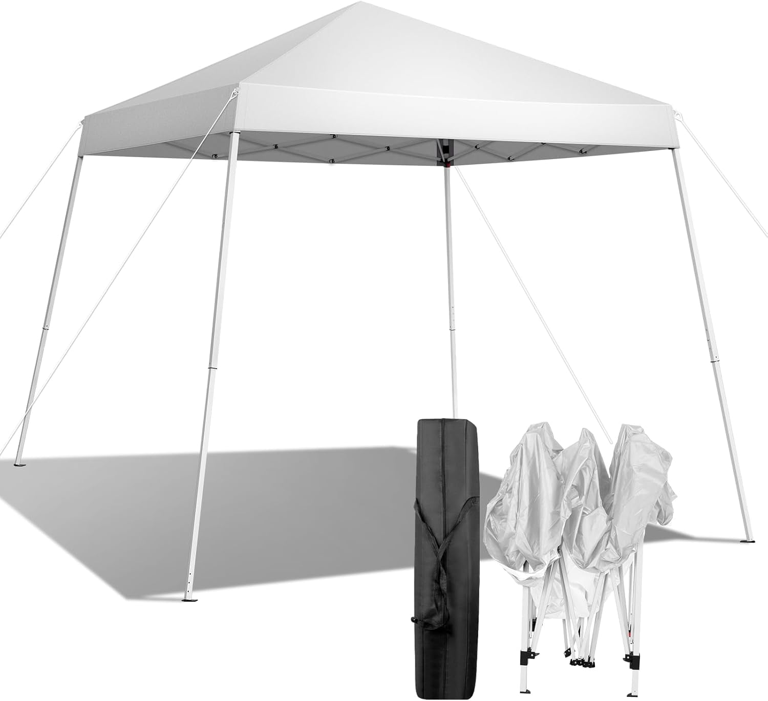 6x6 ft Pop Up Canopy Tent, Easy Up Canopy Event Tent Foldable Portable ...
