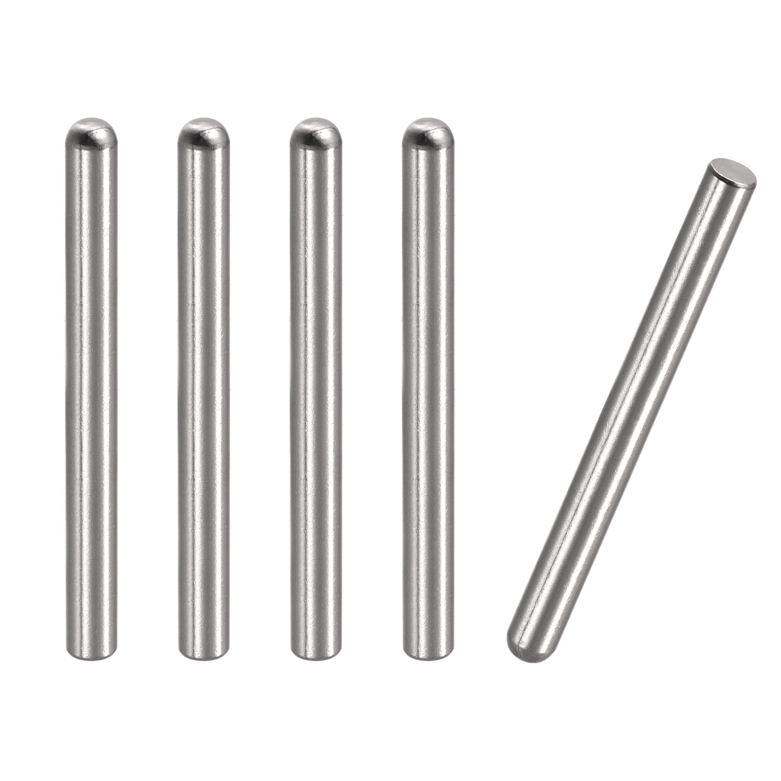 6x60mm Dowel Pins, 5 Pack Round Head Flat Chamfered End Dowel Pin ...