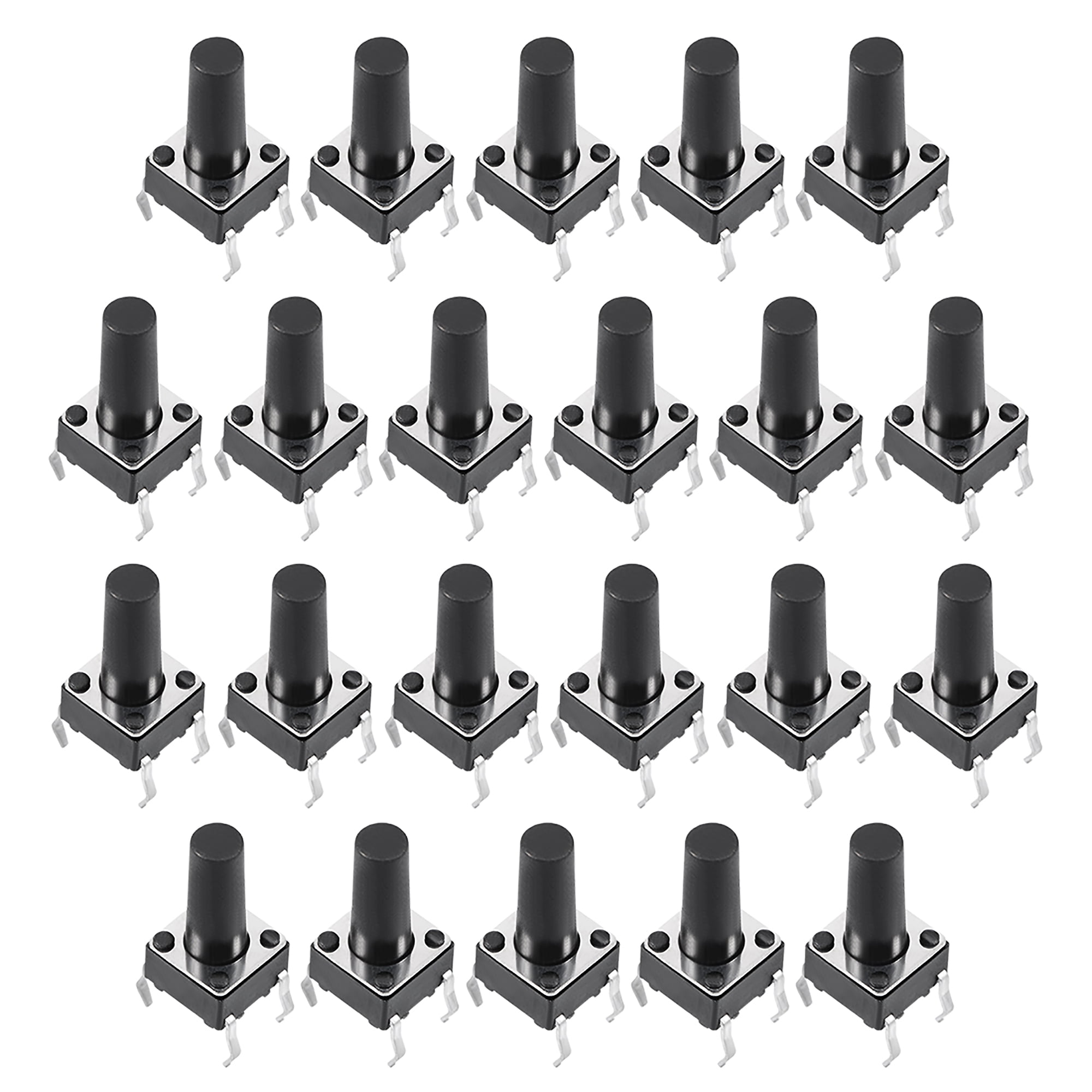6x6x12mm Panel PCB Momentary Tactile Tact Push Button Switch DIP 26PCS ...