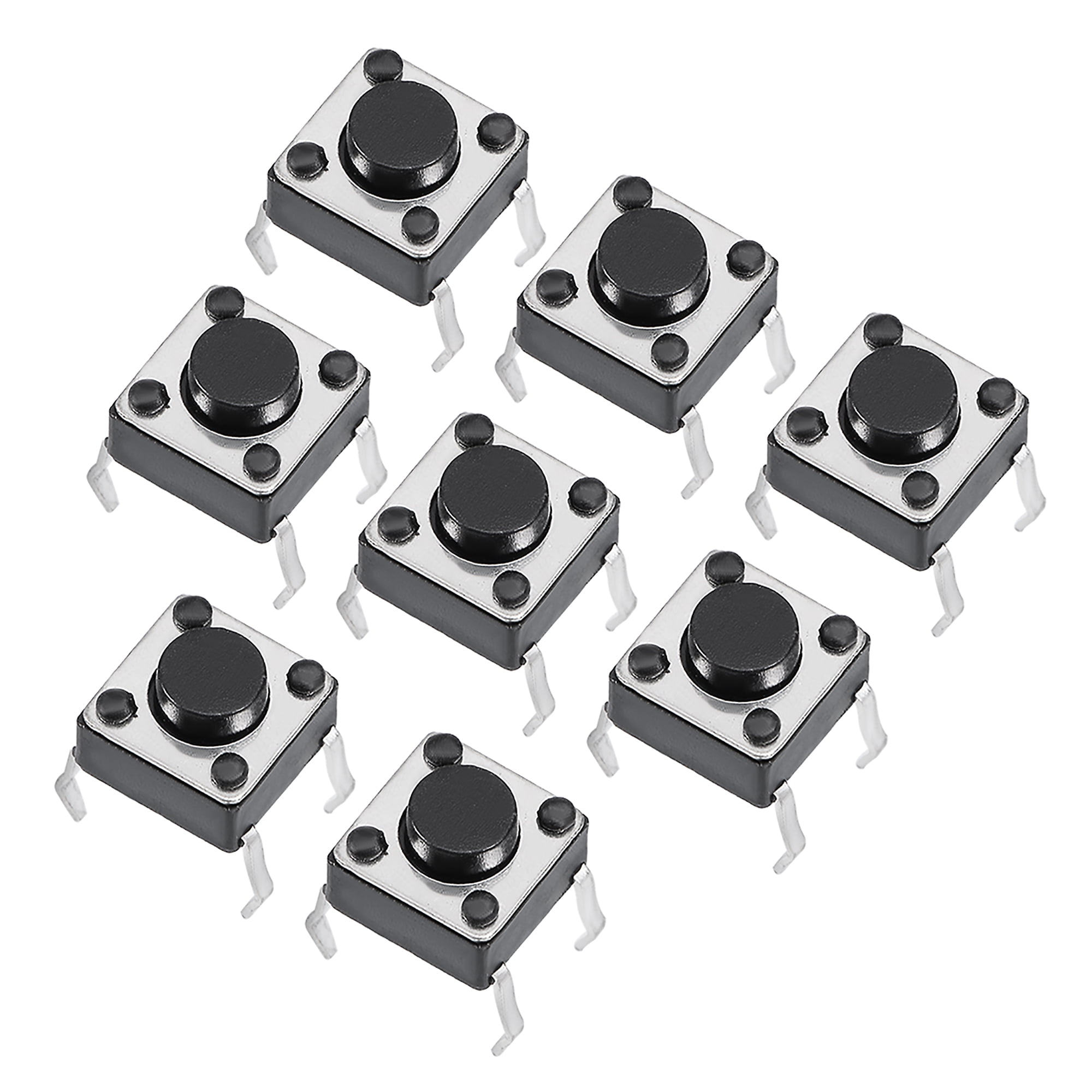 6x6x4.3mm Panel PCB Momentary Tactile Tact Push Button Switch DIP 8PCS ...