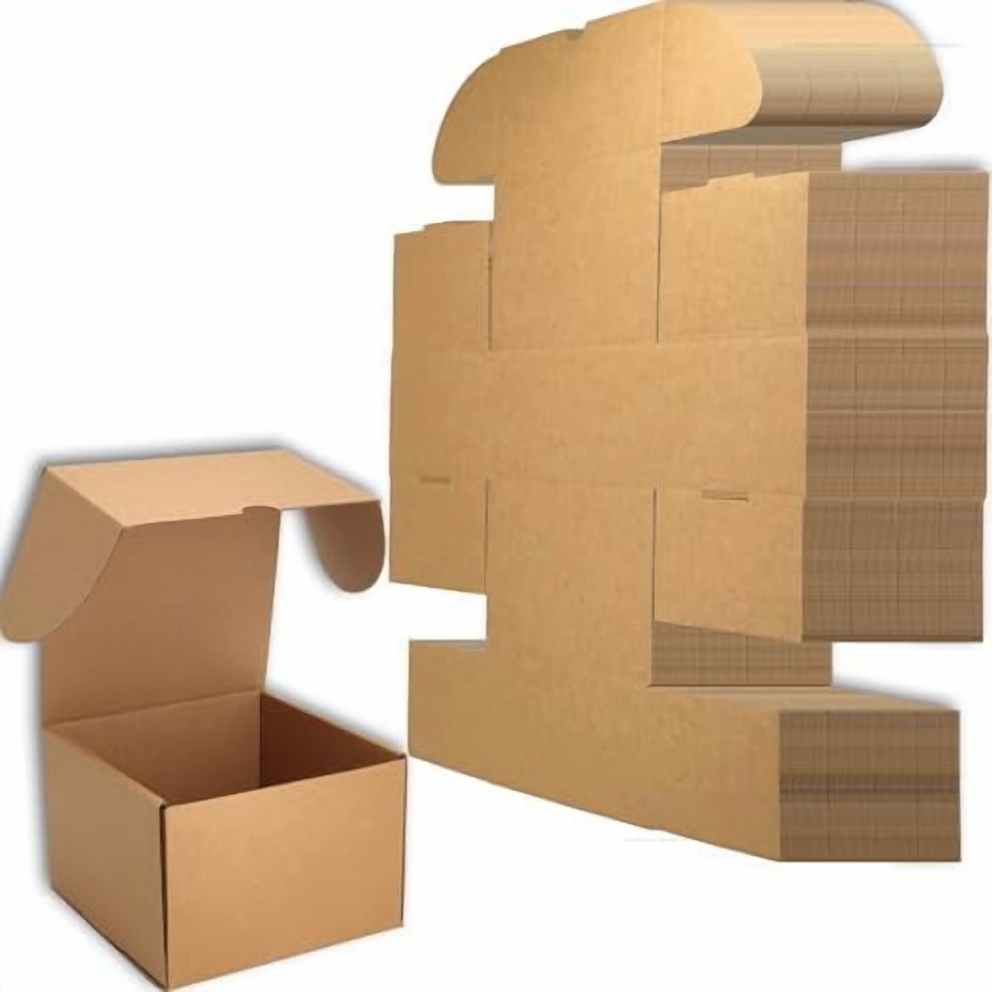 6x6x4 inches Small Shipping Boxes Set of 25 - Brown Mailer Corrugated ...