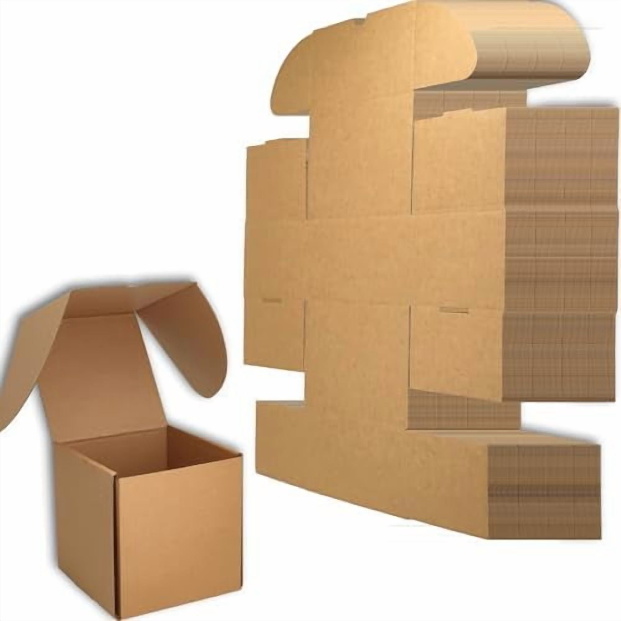 6x6x6 inches Small Shipping Boxes Set of 20 - Brown Mailer Corrugated ...