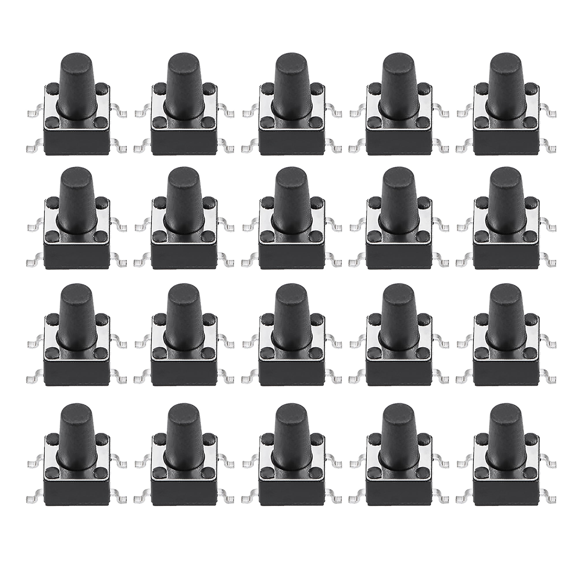 6x6x9mm Panel PCB Surface Mounted Devices SMT Mount 4 Pins Push Button ...