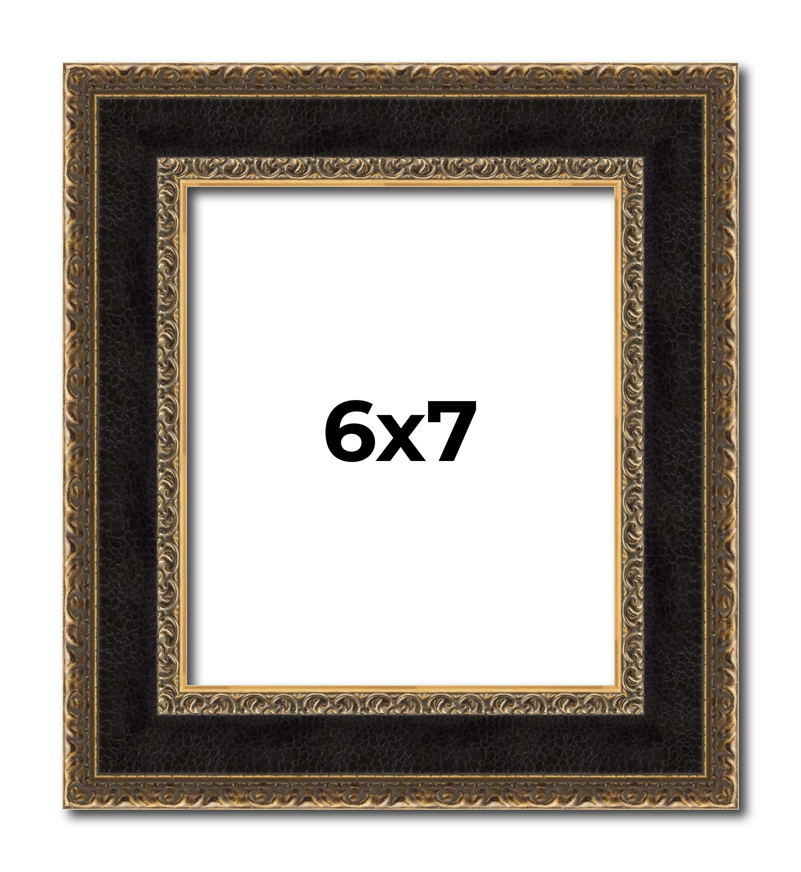 6x7 Frame Gold Antique Vintage Sold Wood Picture Frame | 1.75 Inch ...