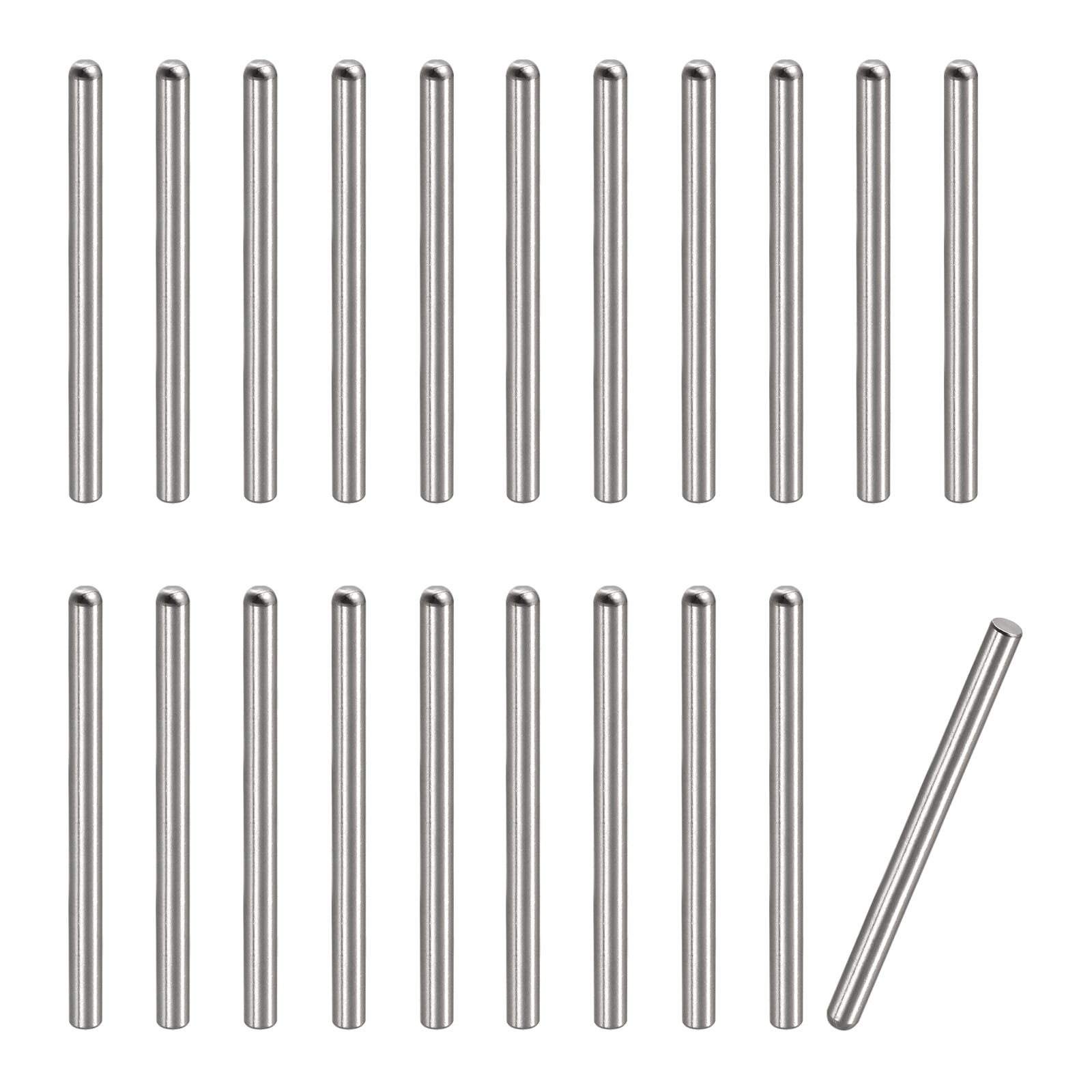 6x70mm Dowel Pins, 20pcs 304 Stainless Steel Round Head Flat Chamfered ...