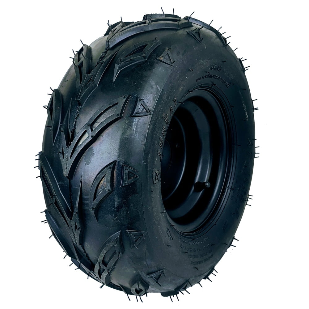 6x8-7 Left LH Tubeless Tire with Wheel Rim Front Rear Wheel, 7x4.5" 3 ...