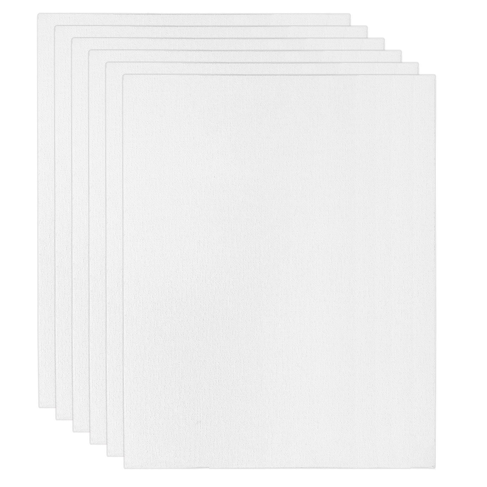 6x8" Canvas Boards for Painting, 6 Pack 100% Cotton Square Triple ...