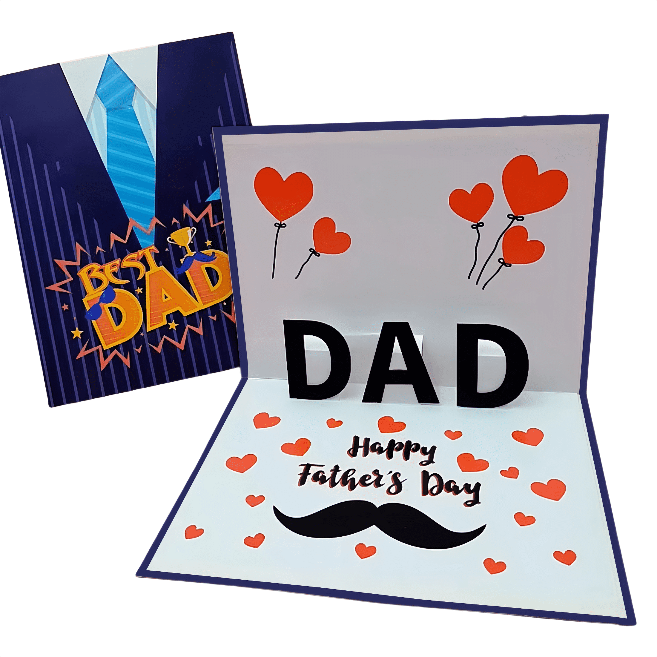 6x8 Inch Father's Day 3D Pop-Up Greeting Card - Handmade Paper ...
