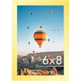 6x8 Picture Frame Gold for Wall Hanging or Tabletop, Wall Mounting ...