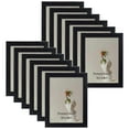6x8 Picture Frame Set of 12, Rustic 6 by 8 Black Photo Frame for Wall ...
