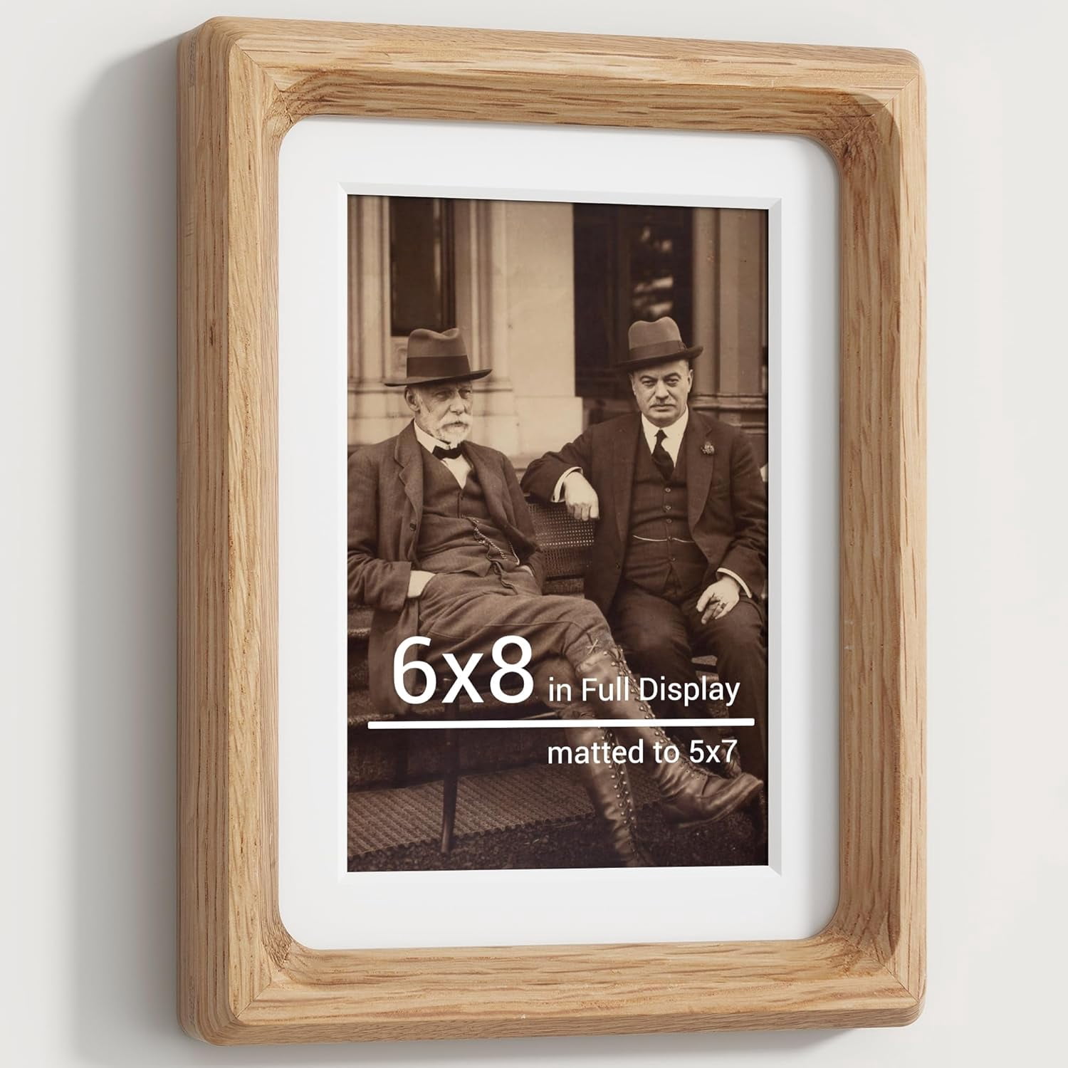 6x8 Picture Frames Natural Oak,Original Wood Hand Make Crafted Photo ...