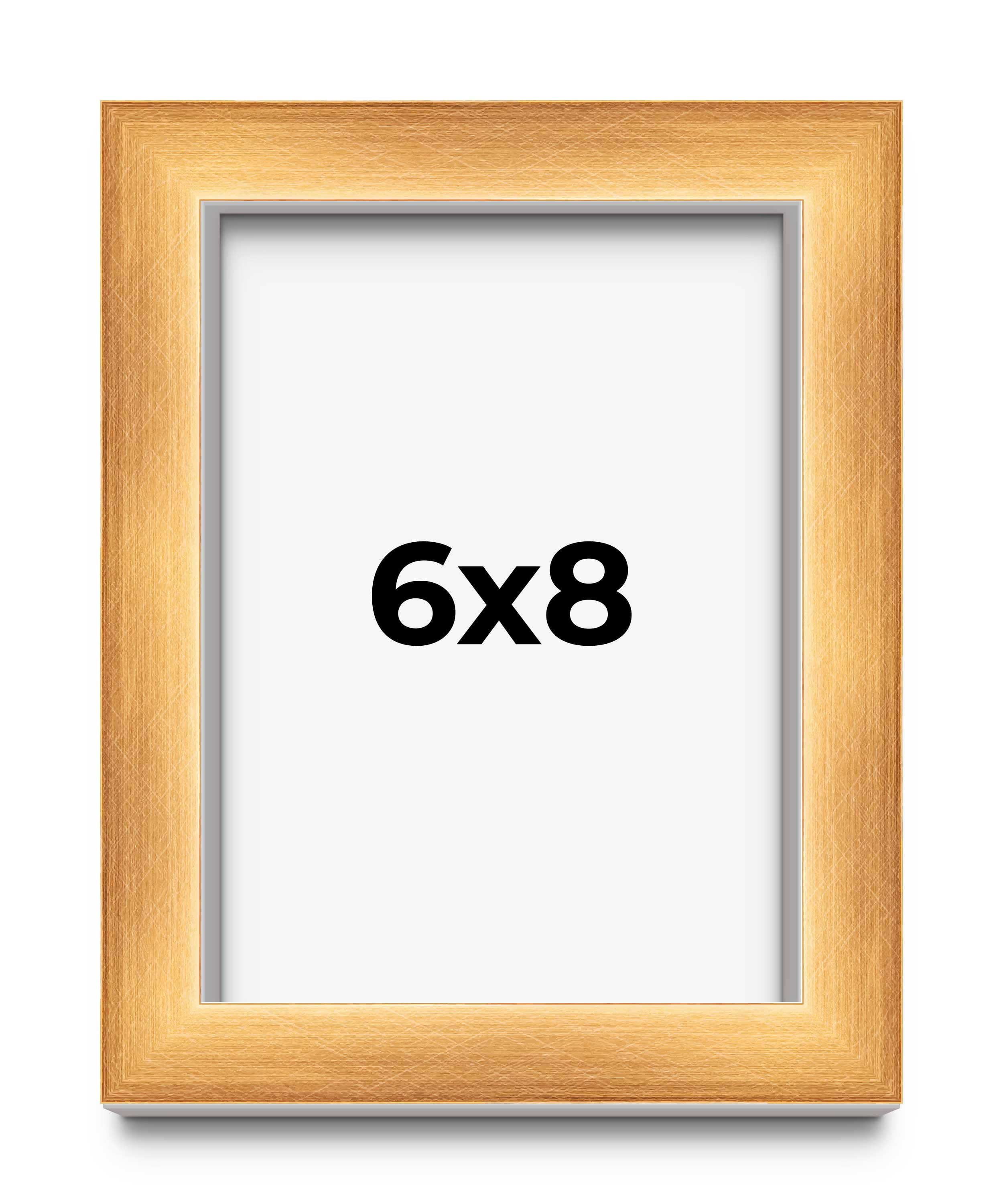 6x8 Shadow Box Bronze Cross-Brushed Display Frame | 1.625 Inches Deep ...