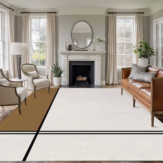6x9 Abstract Large Area Rug for Living Room, Washable Non Slip Low Pile ...