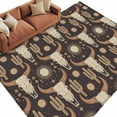 6x9 Area Rugs for Living Room, Cow Head Cactus Non Slip Area Rugs for ...
