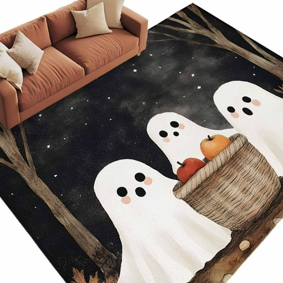 6x9 Area Rugs for Living Room, Cute Ghosts Non Slip Area Rugs for ...