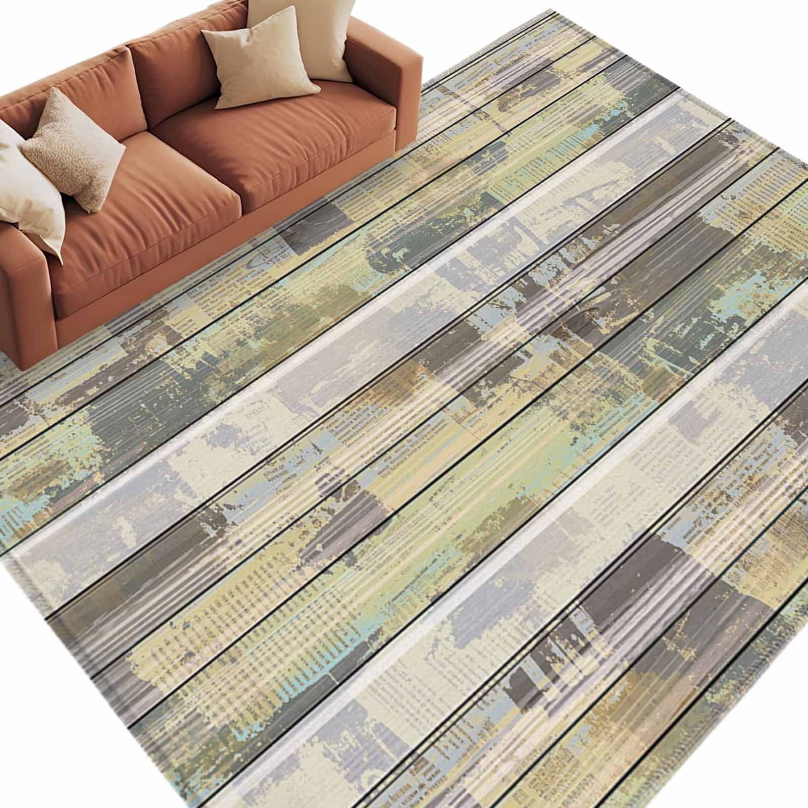 6x9 Area Rugs for Living Room, Farmhouse Non Slip Area Rugs for Kitchen ...