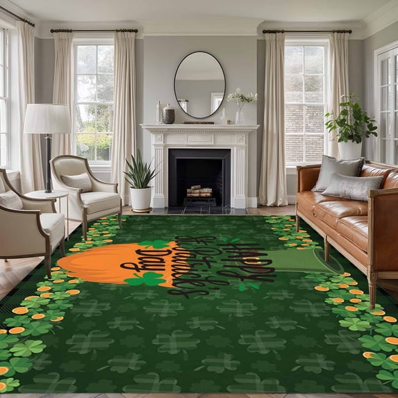 6x9 Area Rugs for Living Room, Happy St Patrick's Day Non Slip Area ...