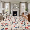 6x9 Area Rugs for Living Room, Independence Day Non Slip Area Rugs for ...