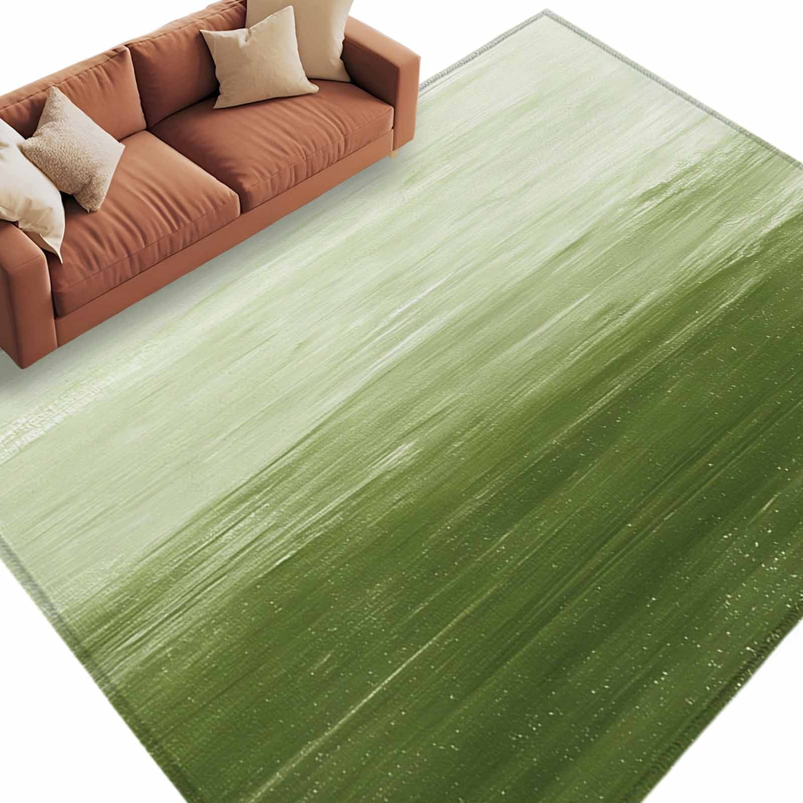 6x9 Area Rugs for Living Room, Sage Green Ombre Non Slip Area Rugs for ...