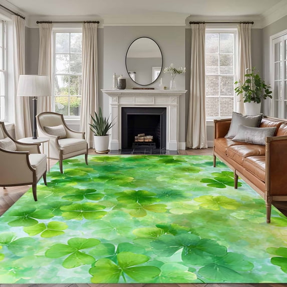 6x9 Area Rugs for Living Room, St. Patrick's Day Non Slip Area Rugs for ...