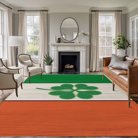 6x9 Area Rugs for Living Room, St. Patrick's Day Non Slip Area Rugs for ...