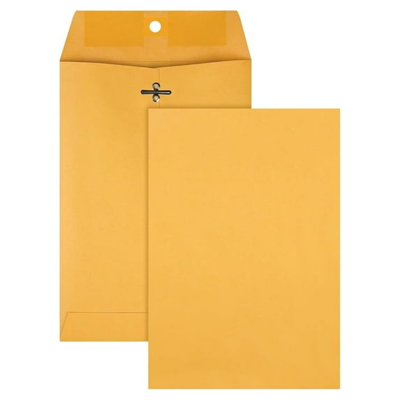 6x9 Clasp Envelopes - 500 Pack - Manila Envelopes with Metal Clasp & Gummed Flap - 28lb Paper ...