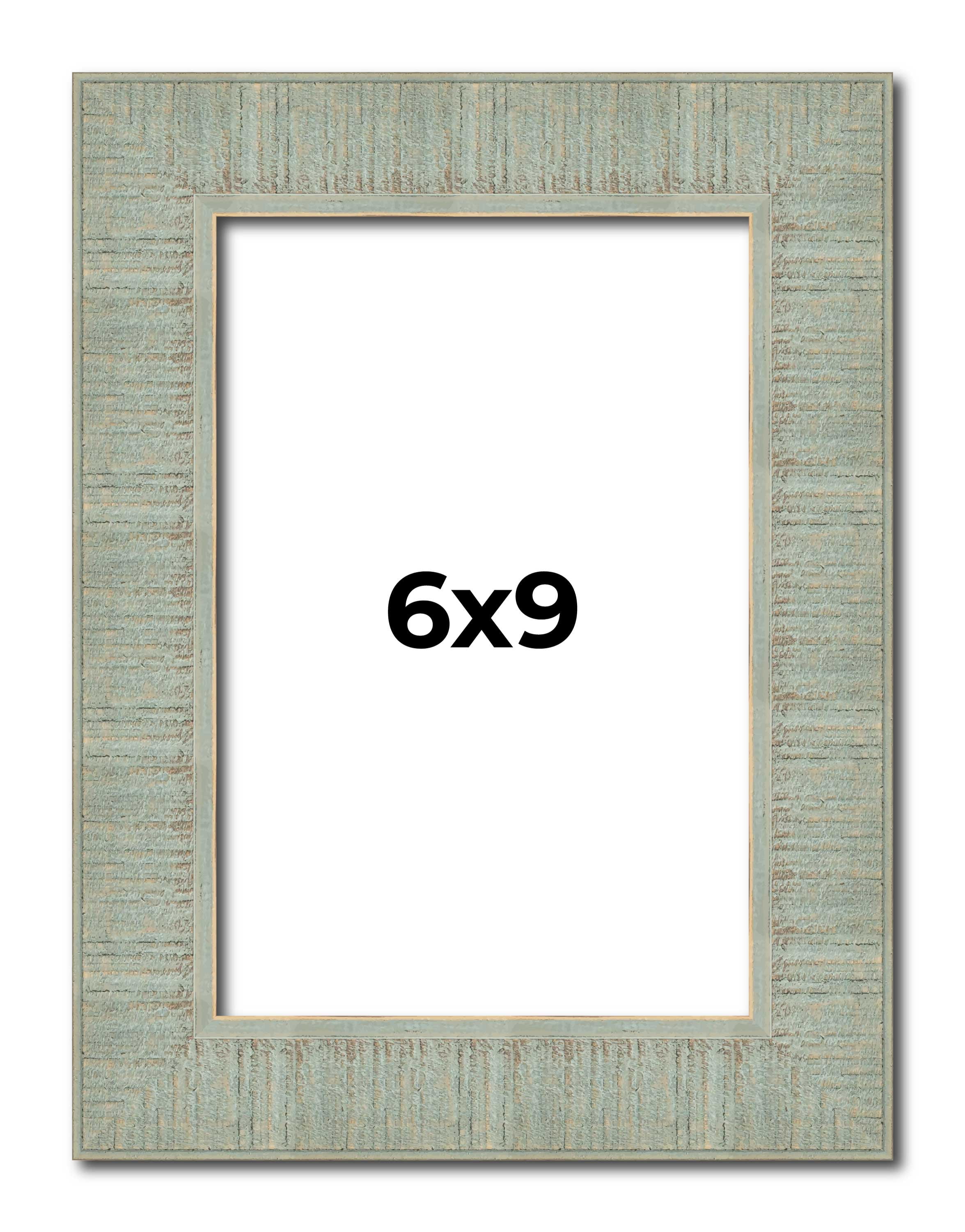 6x9 Frame Green Desert Pear Solid Wood Picture Frame | 1.625 Inch ...