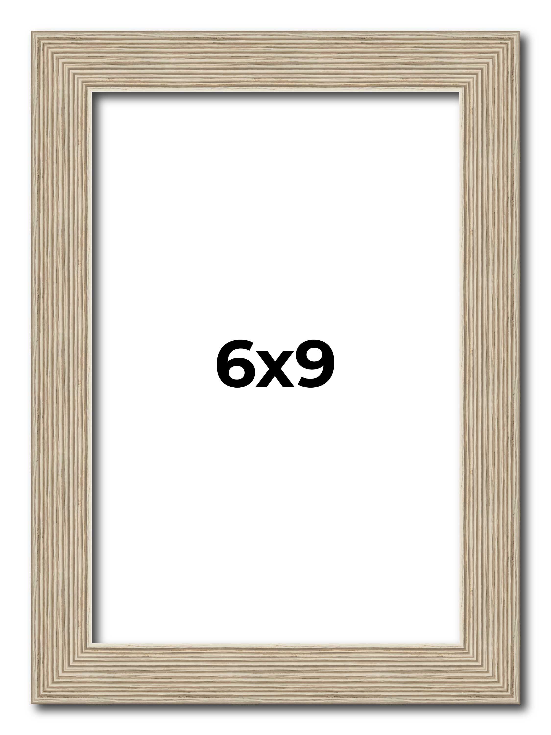 6x9 Frame Grey Solid Wood Picture Frame Width 1 Inches | Interior Frame ...