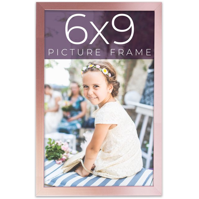 6x9 Frame Pink Real Wood Picture Frame Width 0.75 inches | Interior ...