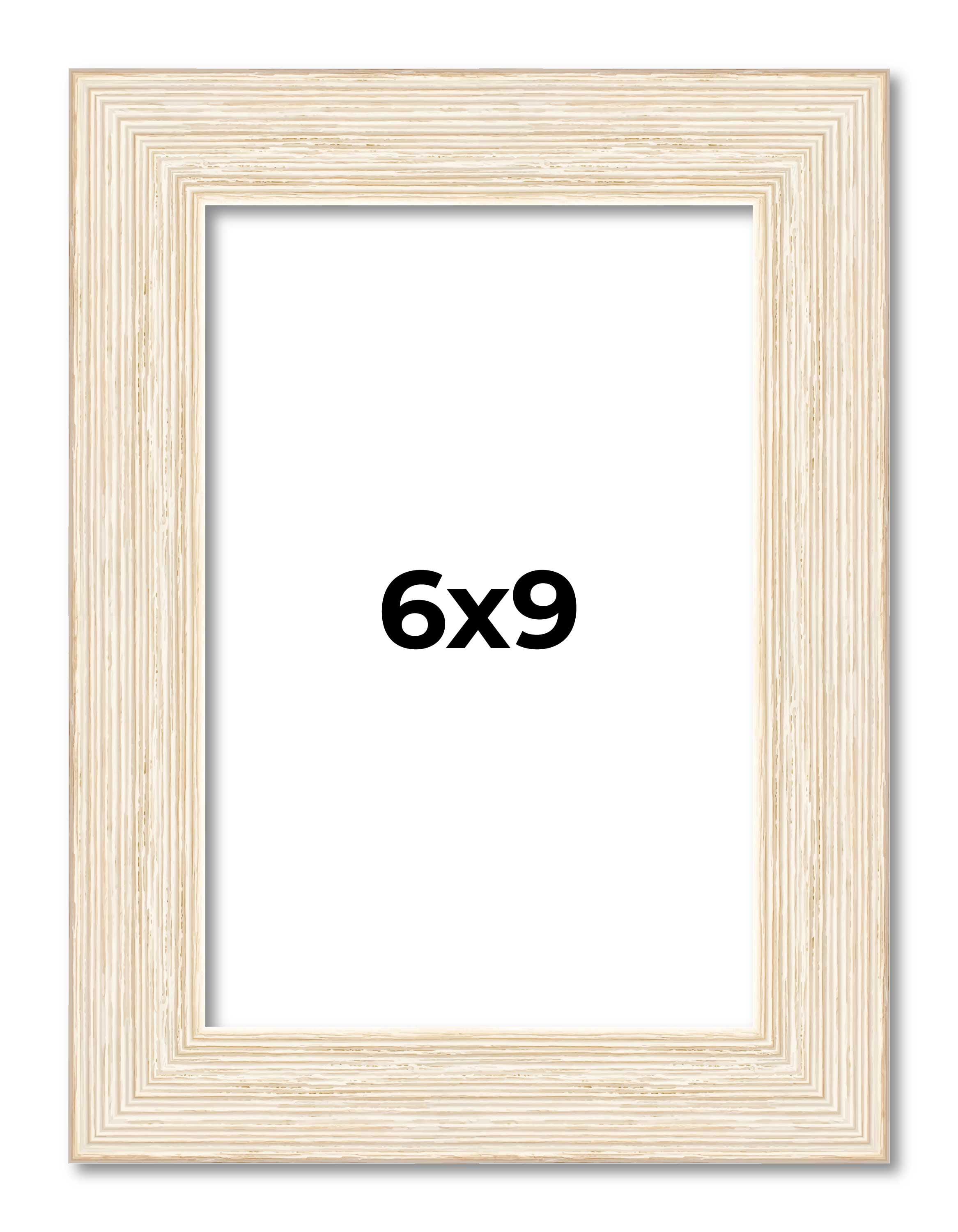 6x9 Frame White Barnwood Picture Frame - Complete Modern Photo Frame ...