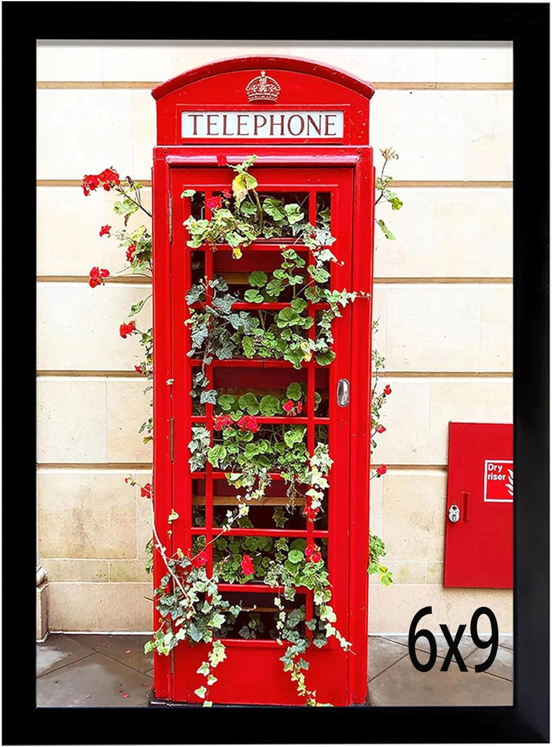 6x9 Picture Frame Black, Photo Frames for Desk or Wall Gallery Display ...