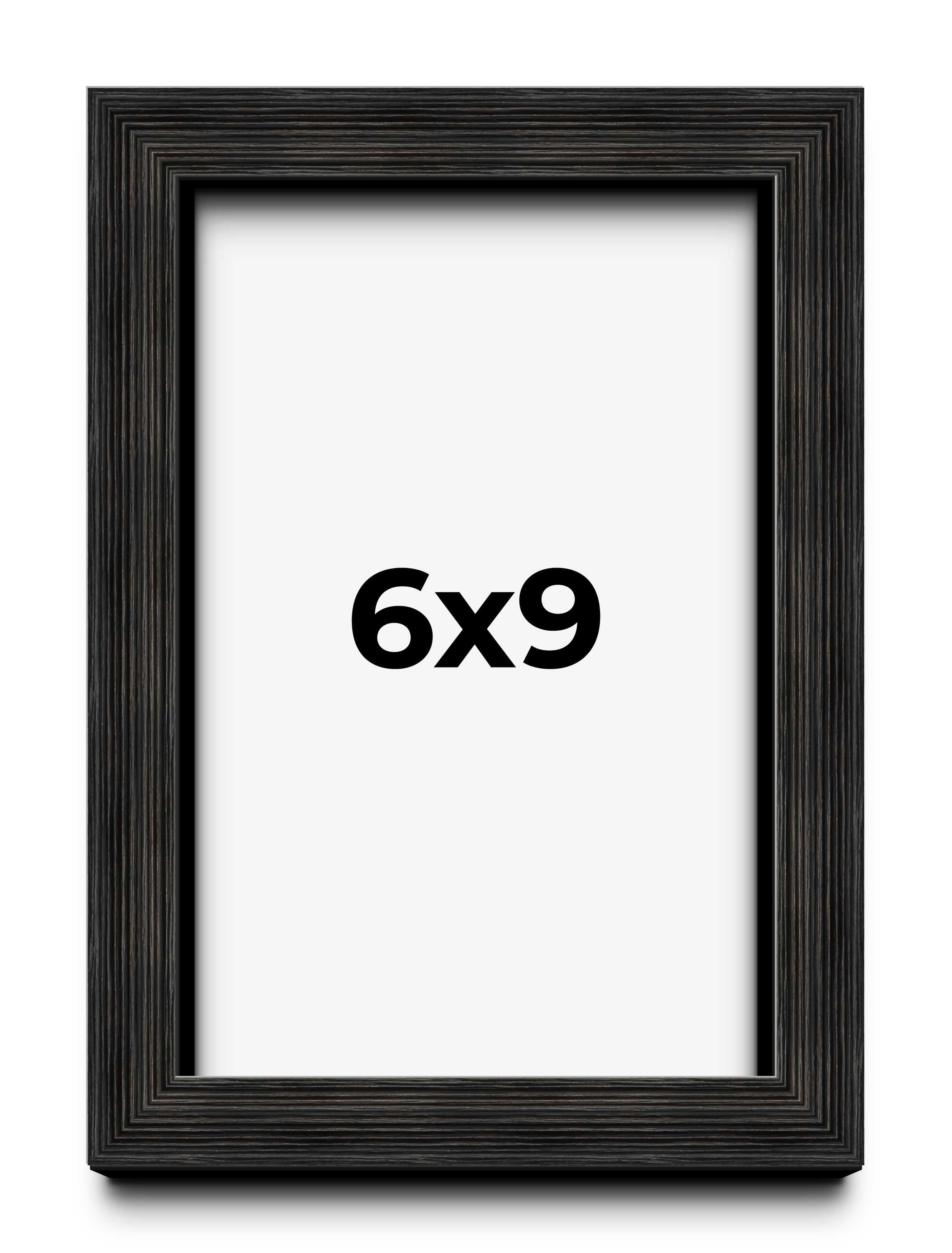 6x9 Shadow Box Black Rustic Barnwood Display Frame | 1.125 Inch Deep ...
