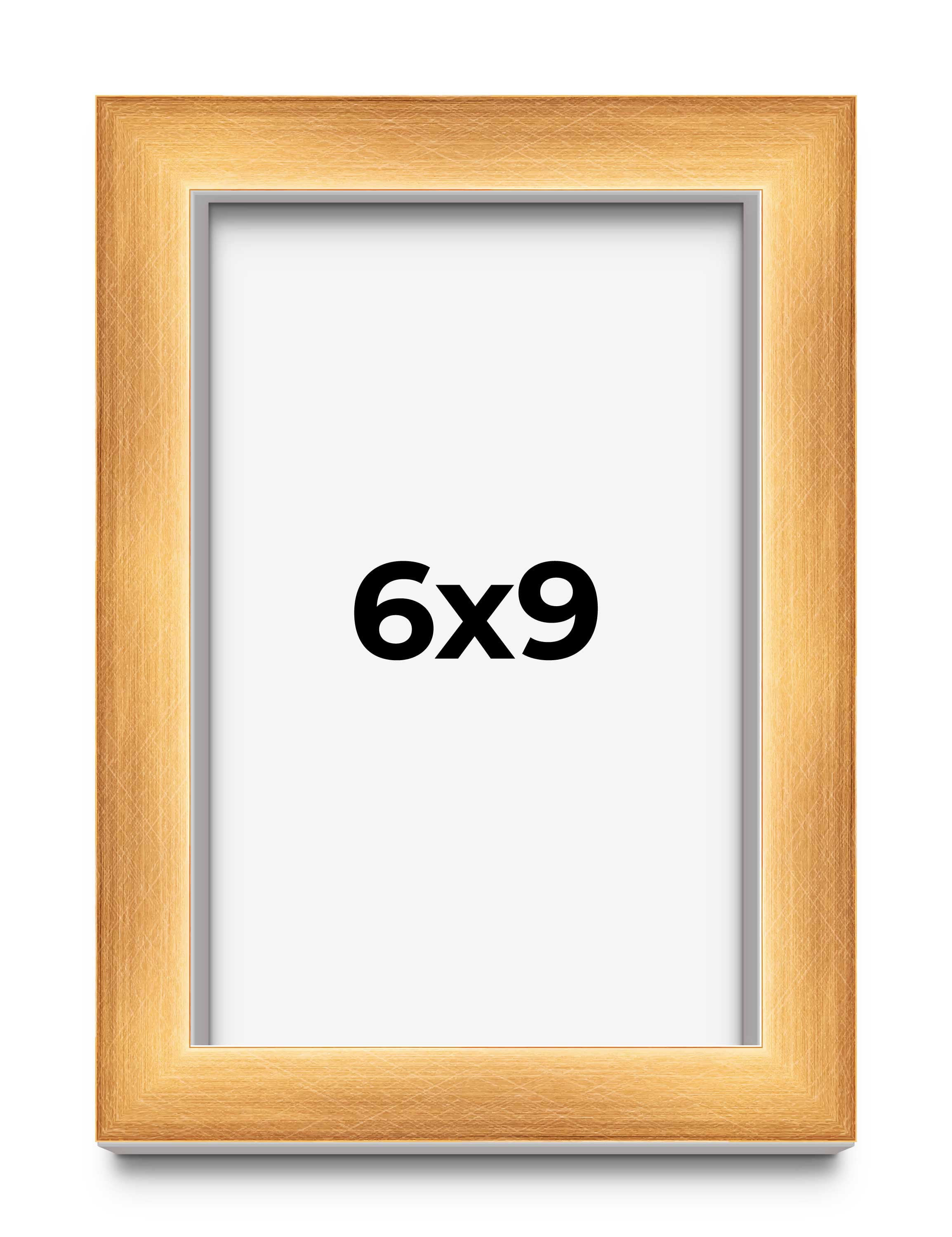 6x9 Shadow Box Bronze Cross-Brushed Display Frame | 1.625 Inches Deep ...