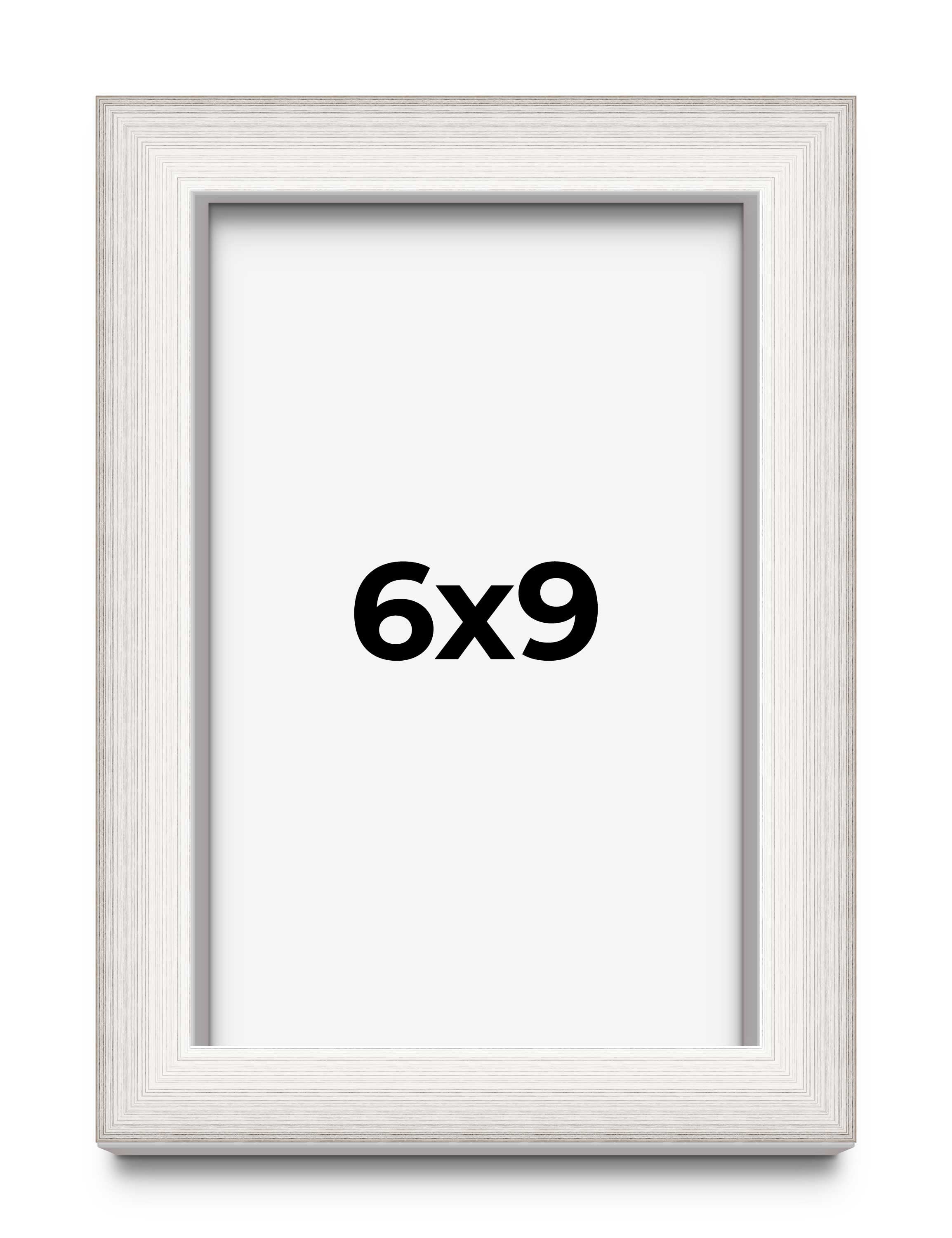 6x9 Silver Shadowbox Frame - Interior Size 6x9 by 1.5 Inches - Made to ...