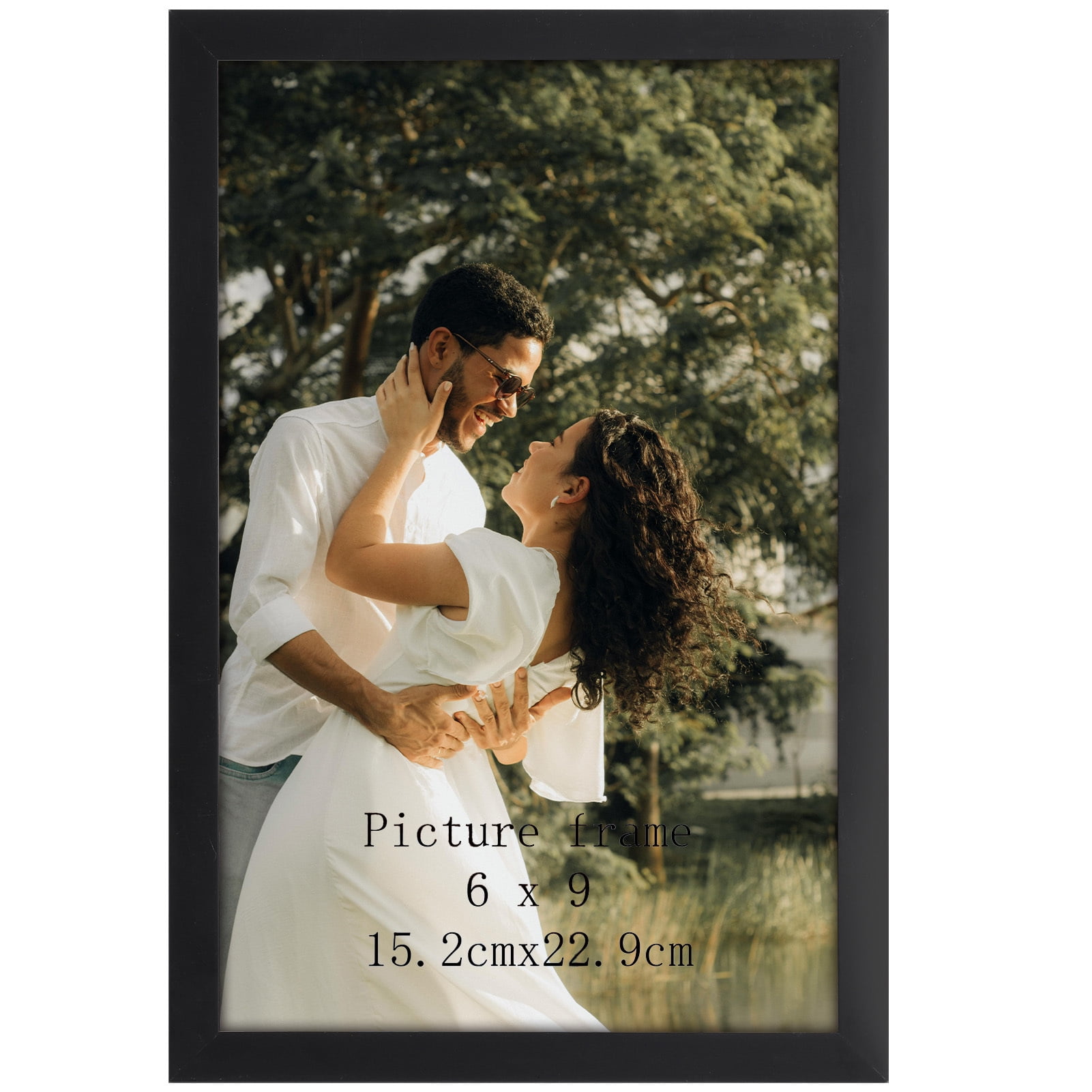 Single Pack 6x9 Picture Frame, Thin Square 6 by 9 Photo Frame for ...