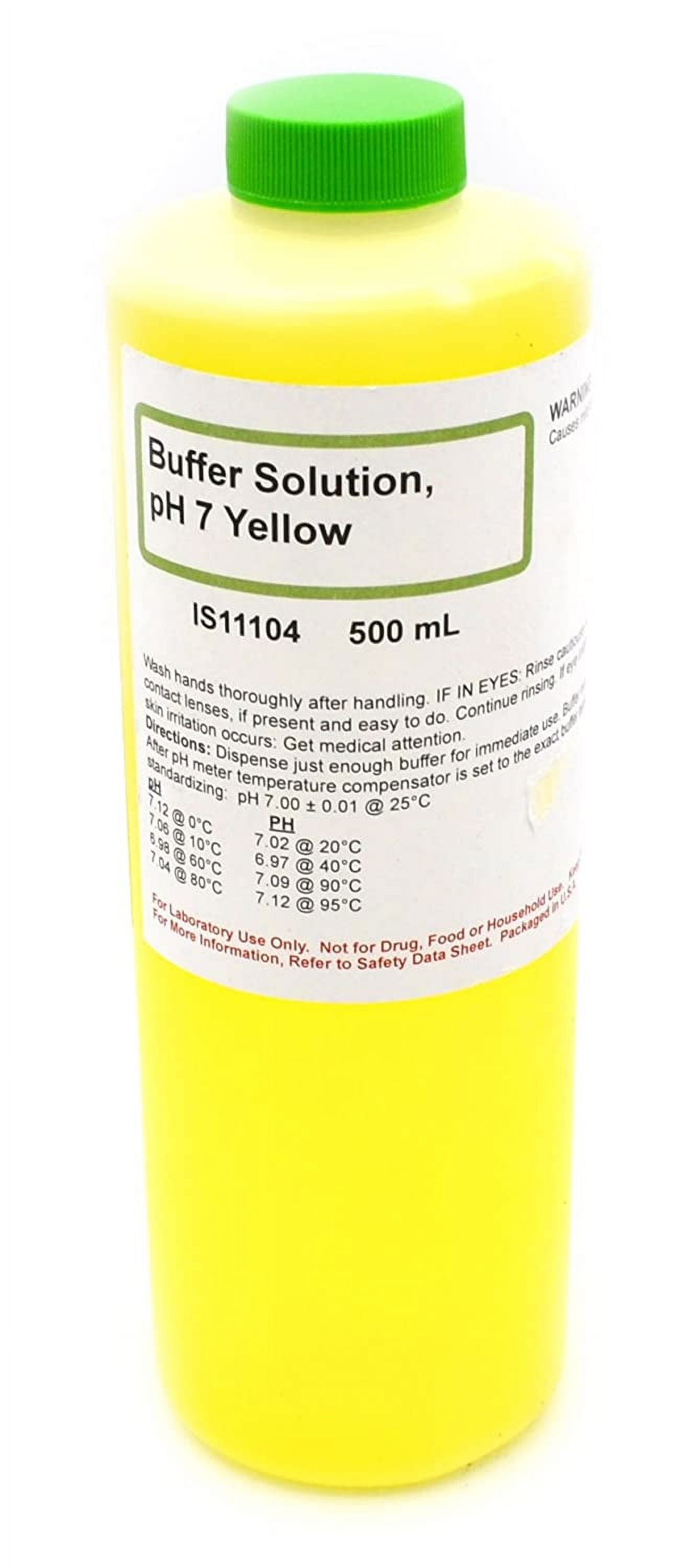7.00 pH Standard Buffer Solution, Yellow, 500mL - The Curated Chemical Collection - Walmart.com
