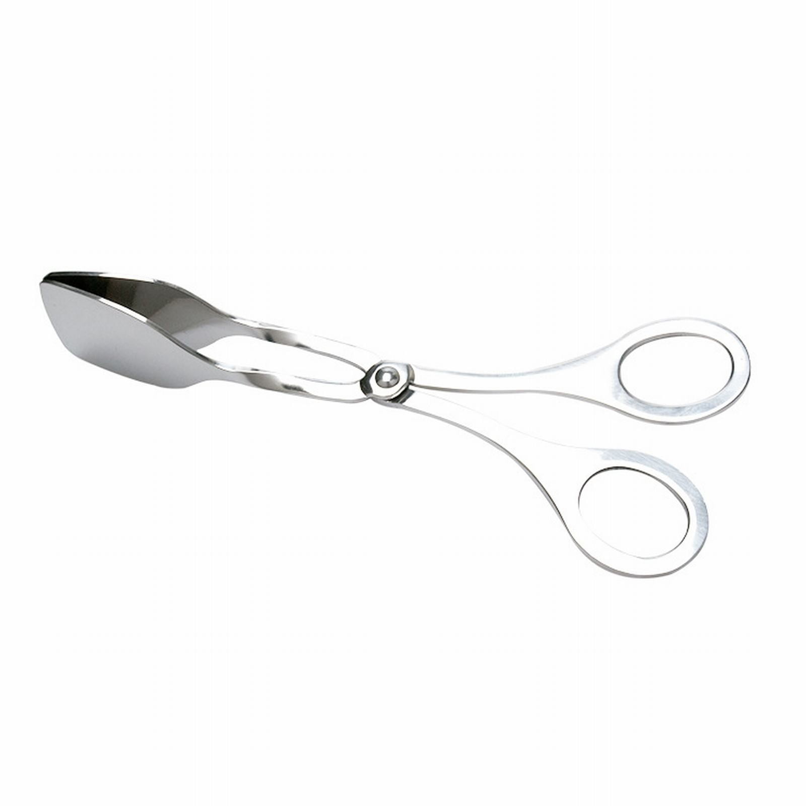 7.08 inch Stainless Steel Scissor Food tongs Multifunctional Egg Bread ...