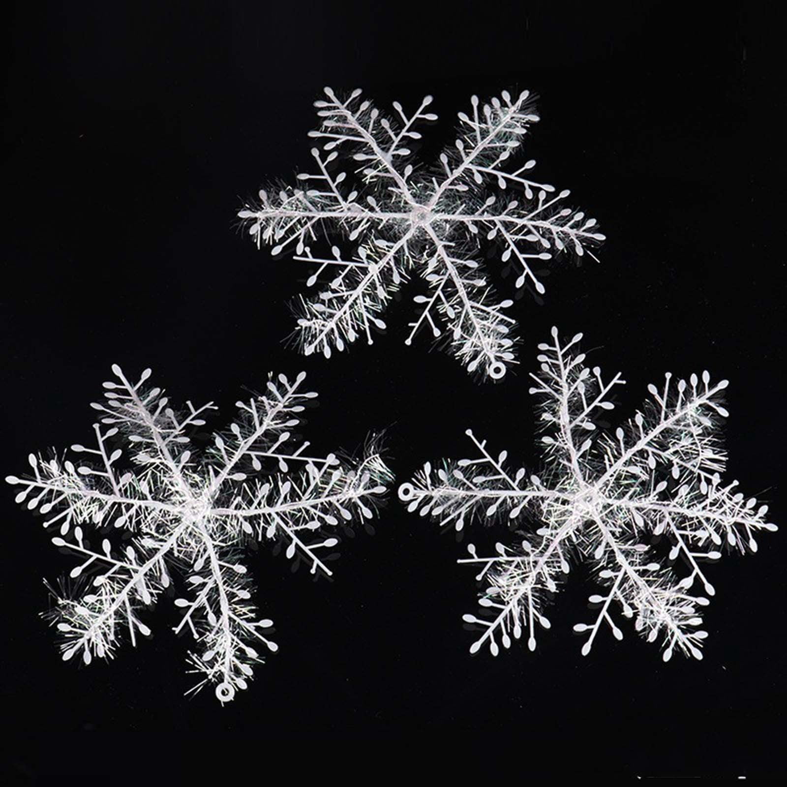 7.09 Inch 3Pcs Christmas Snowflake Flakes Christmas Tree Decorations ...
