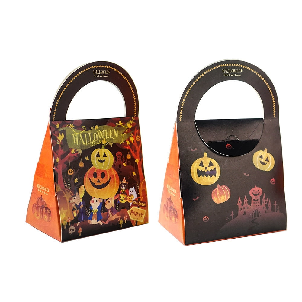 7.09x4.72x2.56 inch 5PC Halloween Candy Boxes with Handles for Treats ...