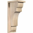7 1/2"W x 10"D x 22"H New Brighton Smooth Corbel w/Backplate, Douglas ...