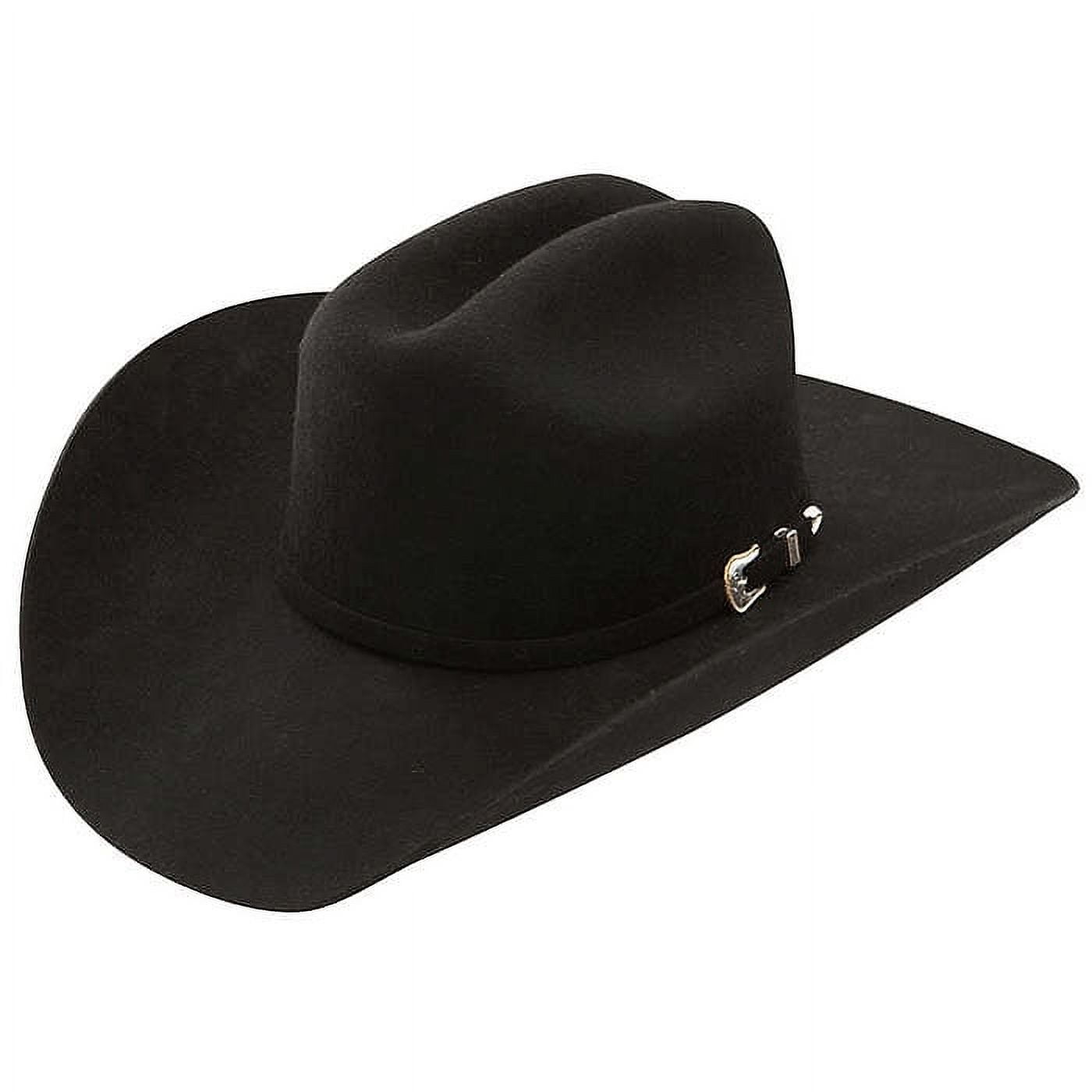 7 1/8 Stetson Black Oak Ridge Western Buckle Cowboy 2X Felt Blend Hats ...