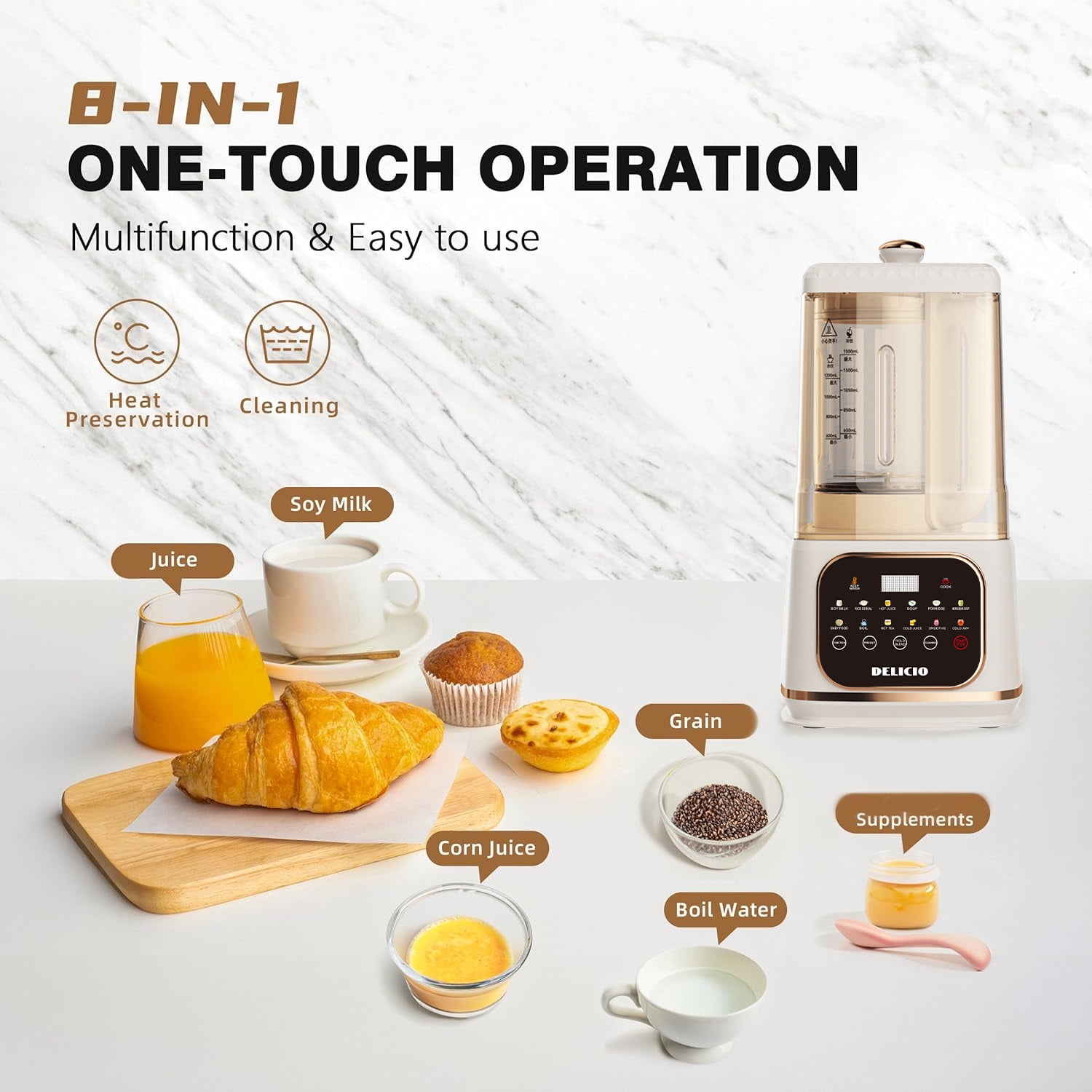 7 in 1 Multi-Functional Blender Professional Blender for Kitchen ...