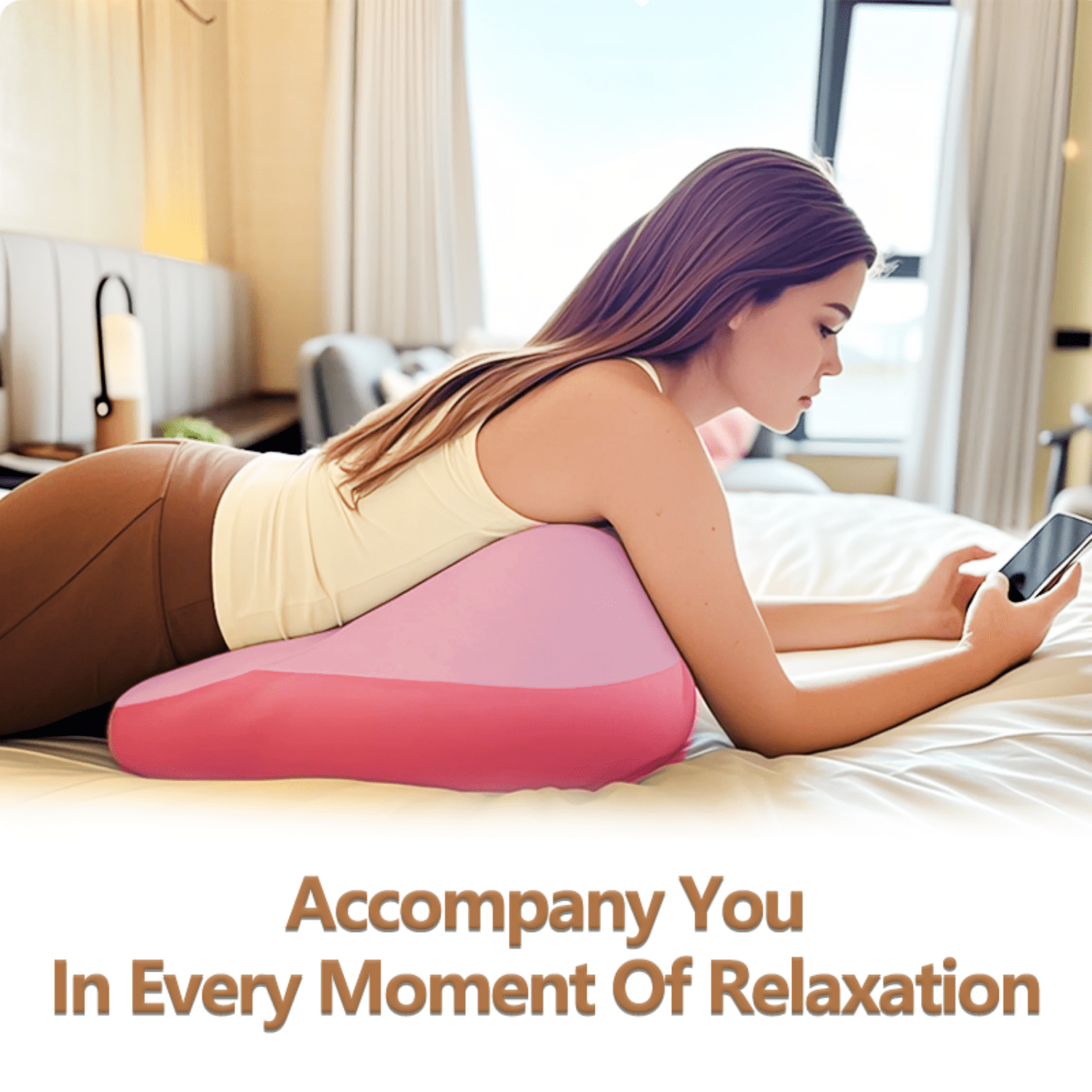 Lumbar, Back & Hip Support Pillow - C-Shaped Full-Length Body Pillow For Pregnant Women & Adults ...