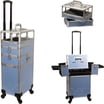 Byootique 2in1 Nail Polish and Makeup Organizer, Rolling Trolley Case ...