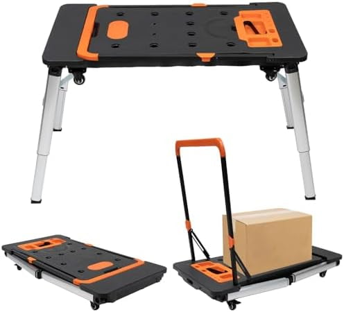 7 in 1 Work Benches Multifunctional Folding Work Table for Garage ...